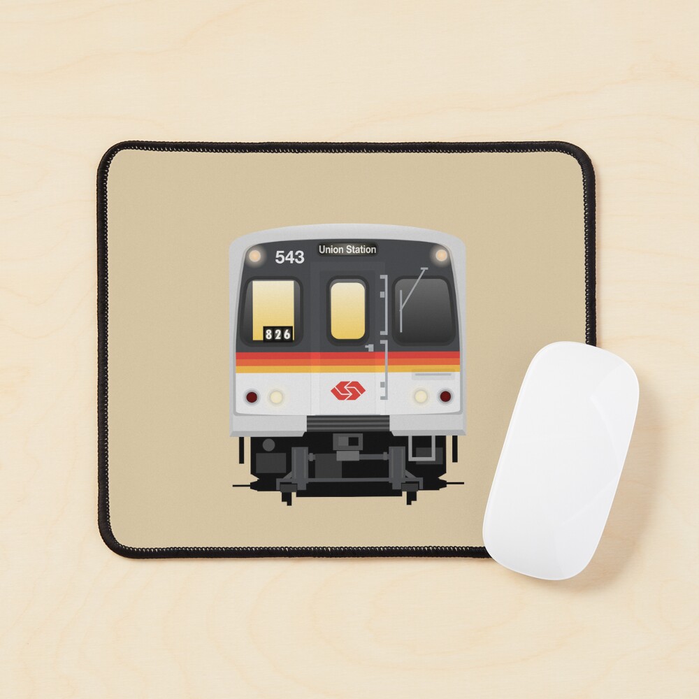 "Budd UTV Train (Fantasy Los Angeles Metro Rail/SCRTD Stripes)" Sticker ...