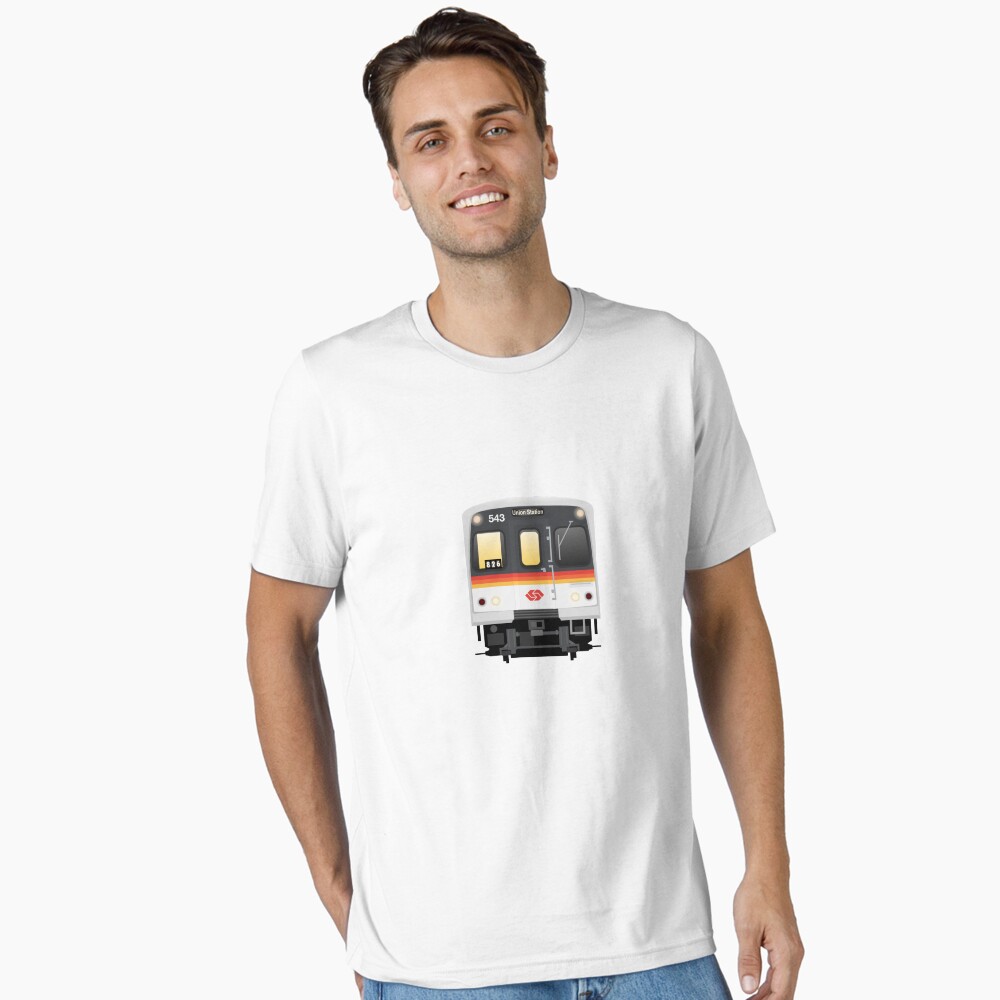 "Budd UTV Train (Fantasy Los Angeles Metro Rail/SCRTD Stripes)" Sticker ...