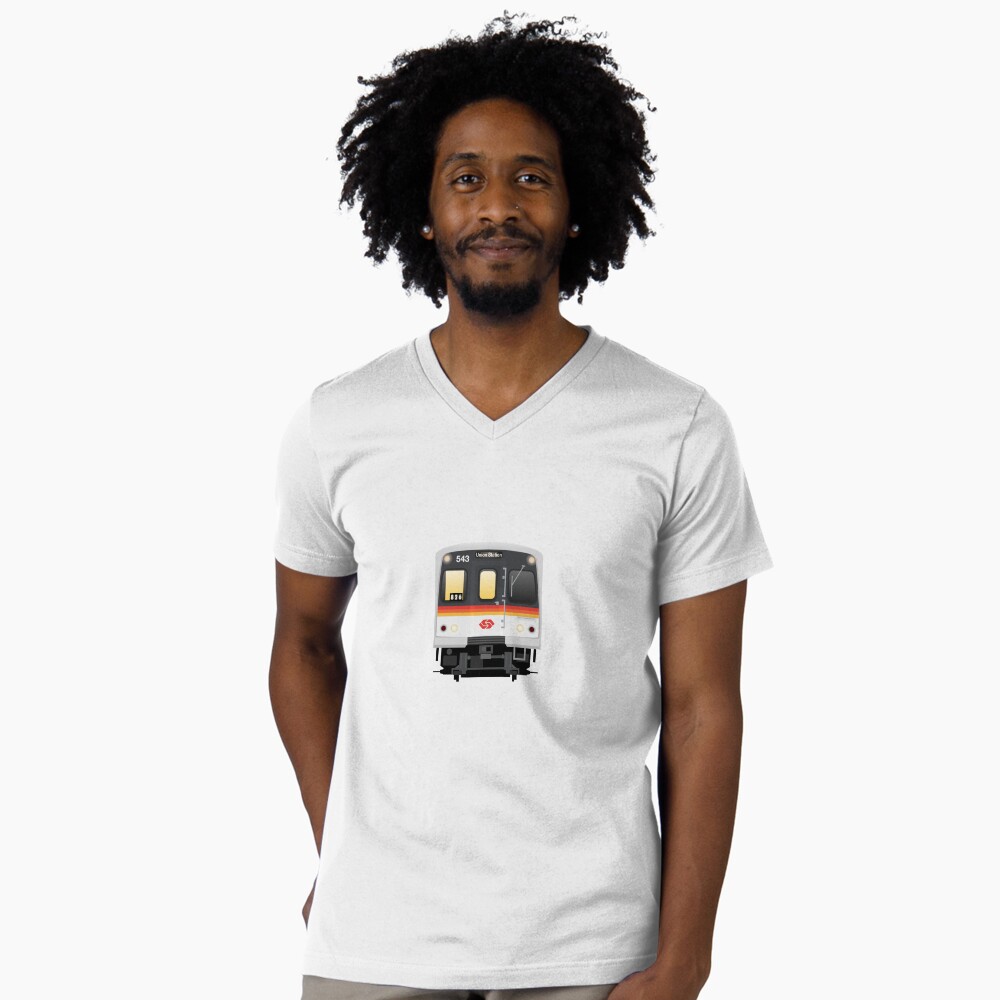 "Budd UTV Train (Fantasy Los Angeles Metro Rail/SCRTD Stripes)" Sticker ...