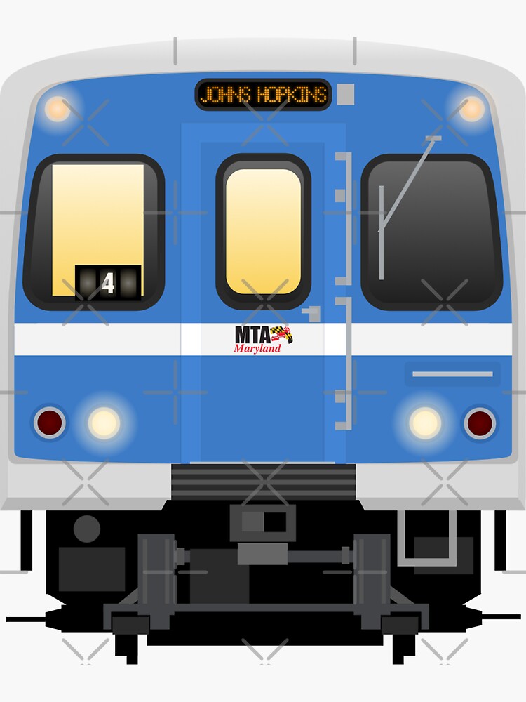 "Baltimore Metro Subwaylink Budd UTV Train" Sticker for Sale by ...
