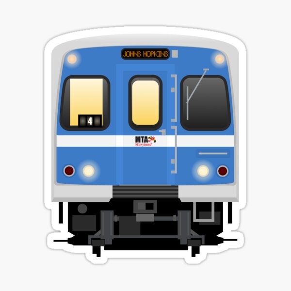 "Baltimore Metro Subwaylink Budd UTV Train" Sticker for Sale by ...