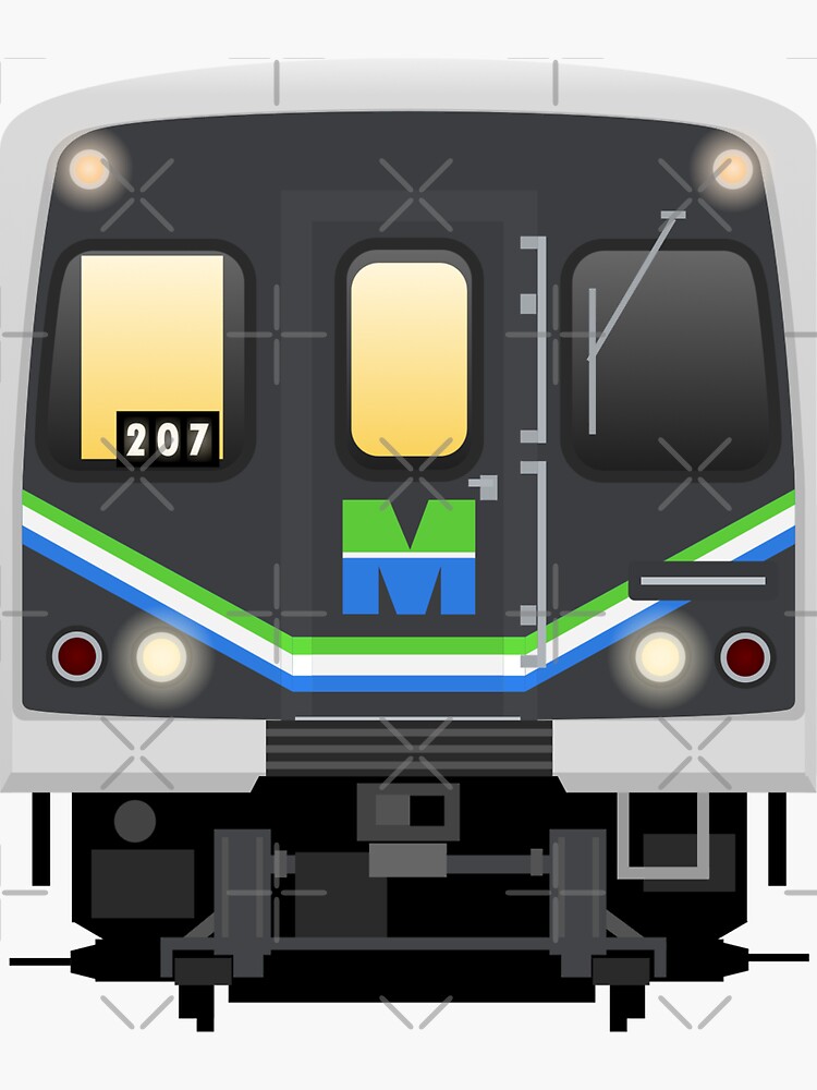 "Miami Metrorail Budd UTV Train (Older Livery)" Sticker for Sale by ...