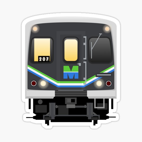 "Miami Metrorail Budd UTV Train (Older Livery)" Sticker for Sale by ...