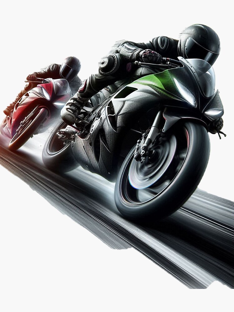 "Motorcycles Born to Ride High Speed Freedom Tires on Fire " Sticker ...