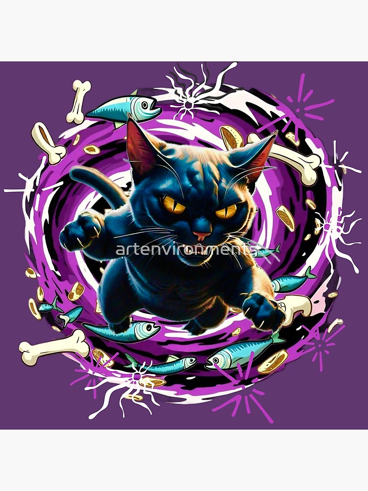 Tornado Cat Painting