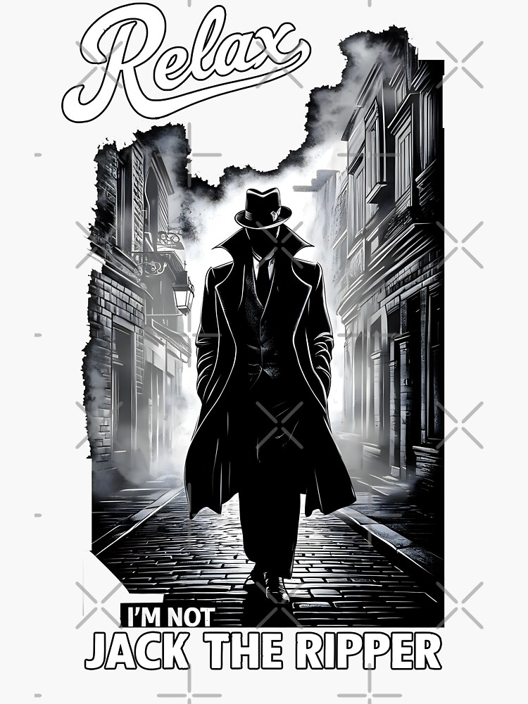 "Playful Twist on the Legend of Jack the Ripper" Sticker for Sale by ...