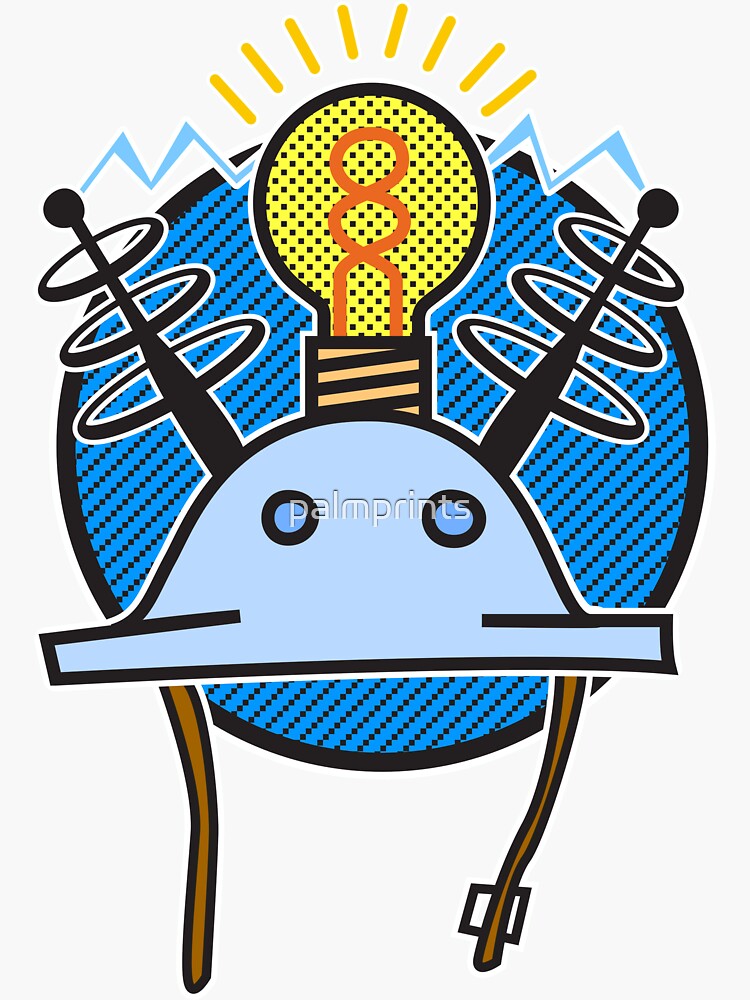 "Thinking Cap" Sticker for Sale by palmprints | Redbubble