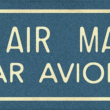 "Vintage Air Mail Label" Sticker for Sale by TropicalImports | Redbubble