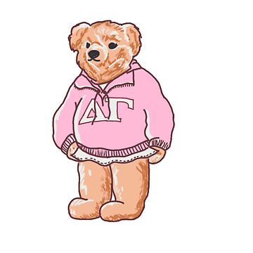 "Delta Gamma Bear Sticker - Delta Gamma" Sticker for Sale by lucyp4444 ...
