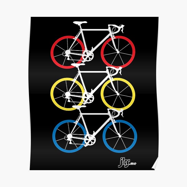 "Bicycle Cycling Colors" Poster for Sale by jlgrcreations05 | Redbubble