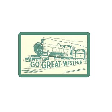 "Vintage Great Western Railway - Go Great Western" Sticker for Sale by ...