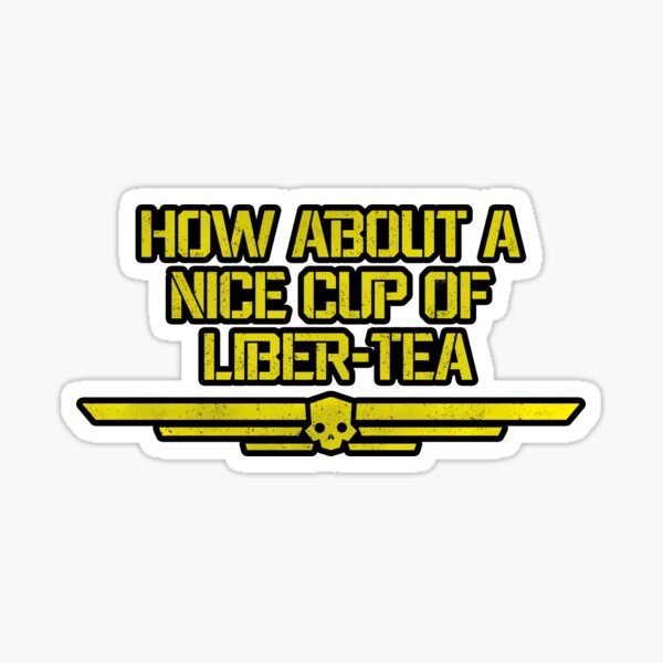 "How About A Nice Cup of Liber-Tea" Sticker for Sale by DarkwingDave ...