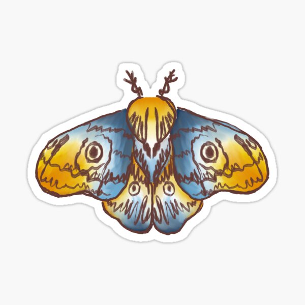 "Aroace Pride Moth" Sticker for Sale by snippssss | Redbubble