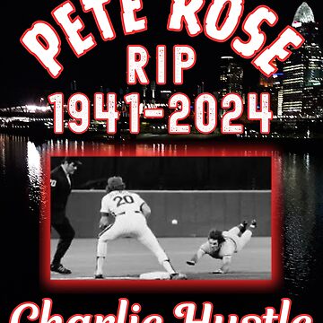 "RIP Pete Rose" Sticker for Sale by WoodburyLake | Redbubble