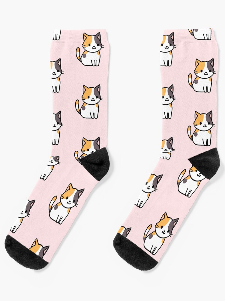 "Calico Cat" Socks for Sale by littlemandyart | Redbubble
