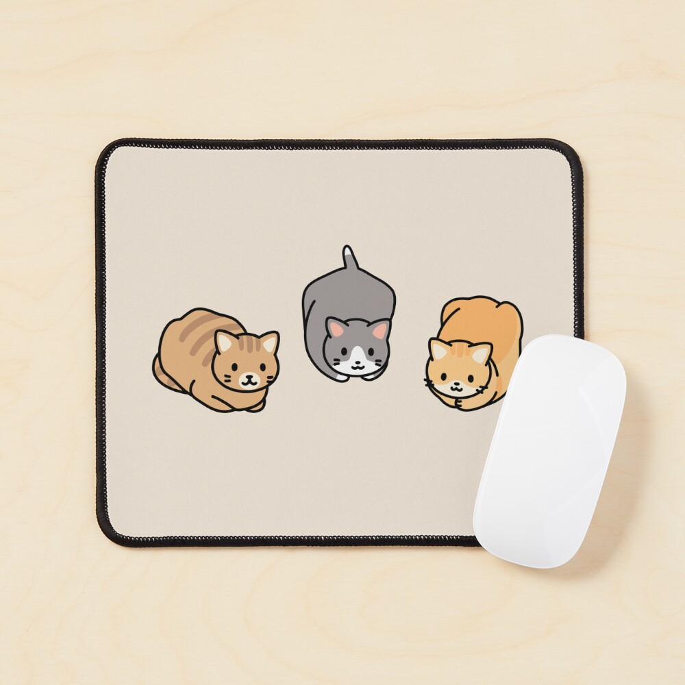 "Cute Loafing Cats" Sticker for Sale by littlemandyart | Redbubble