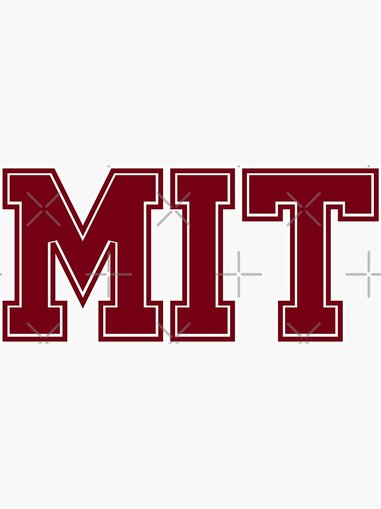"MIT University Classic Design Wht" Sticker for Sale by LuizSilva1983 ...