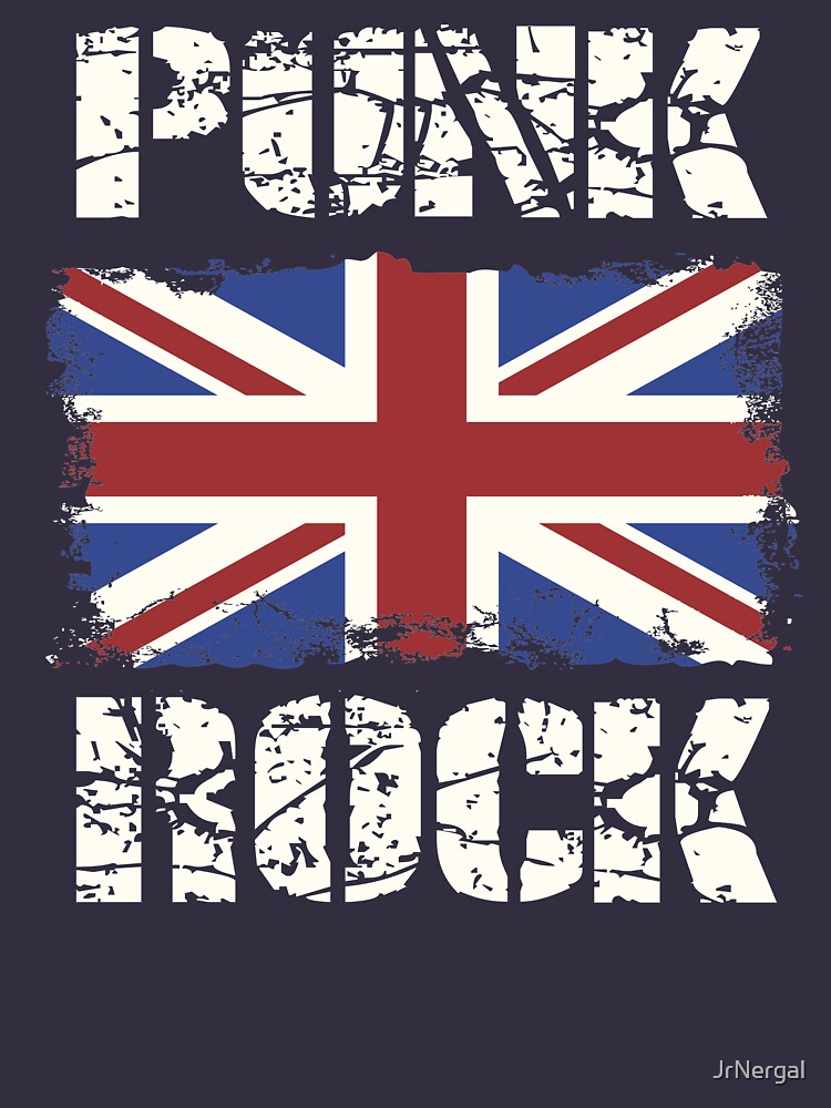 "Punk Rock United Kingdom grunge flag artwork." Racerback Tank Top by ...