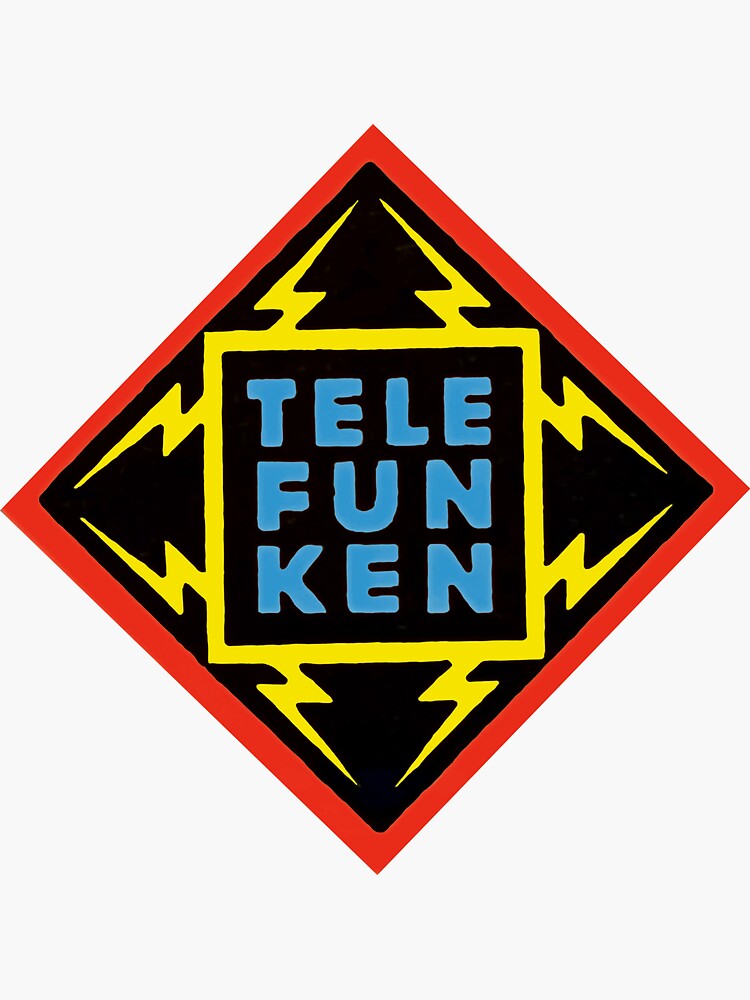 "Telefunken Logo in tri color" Sticker for Sale by empanadilla | Redbubble