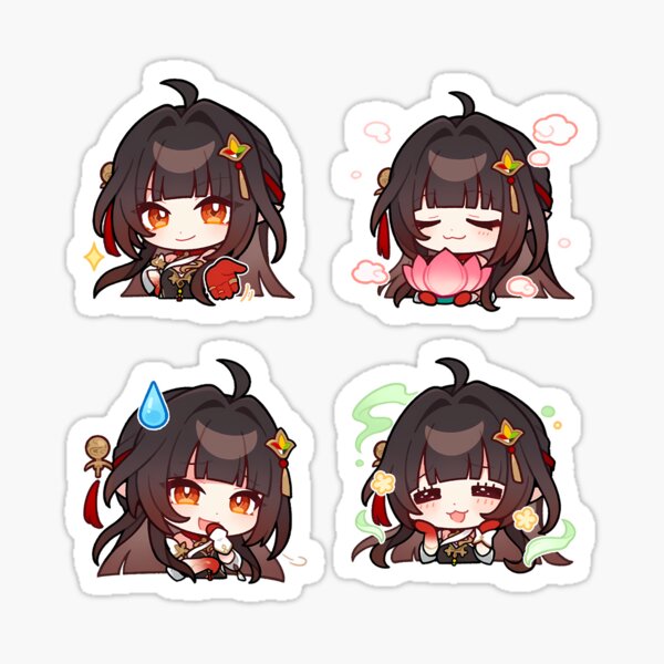 "Lingsha Sticker set Honkai Star Rail" Sticker by Demray | Redbubble