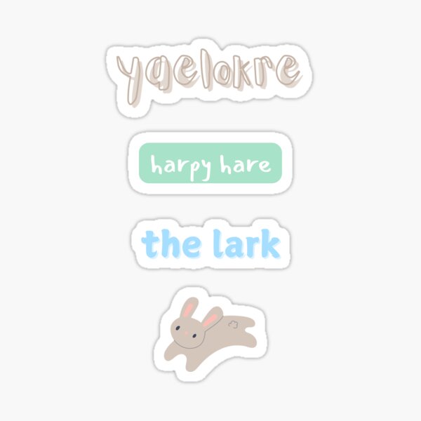 "Yaelokre Inspired " Sticker for Sale by MintMochaMatcha | Redbubble