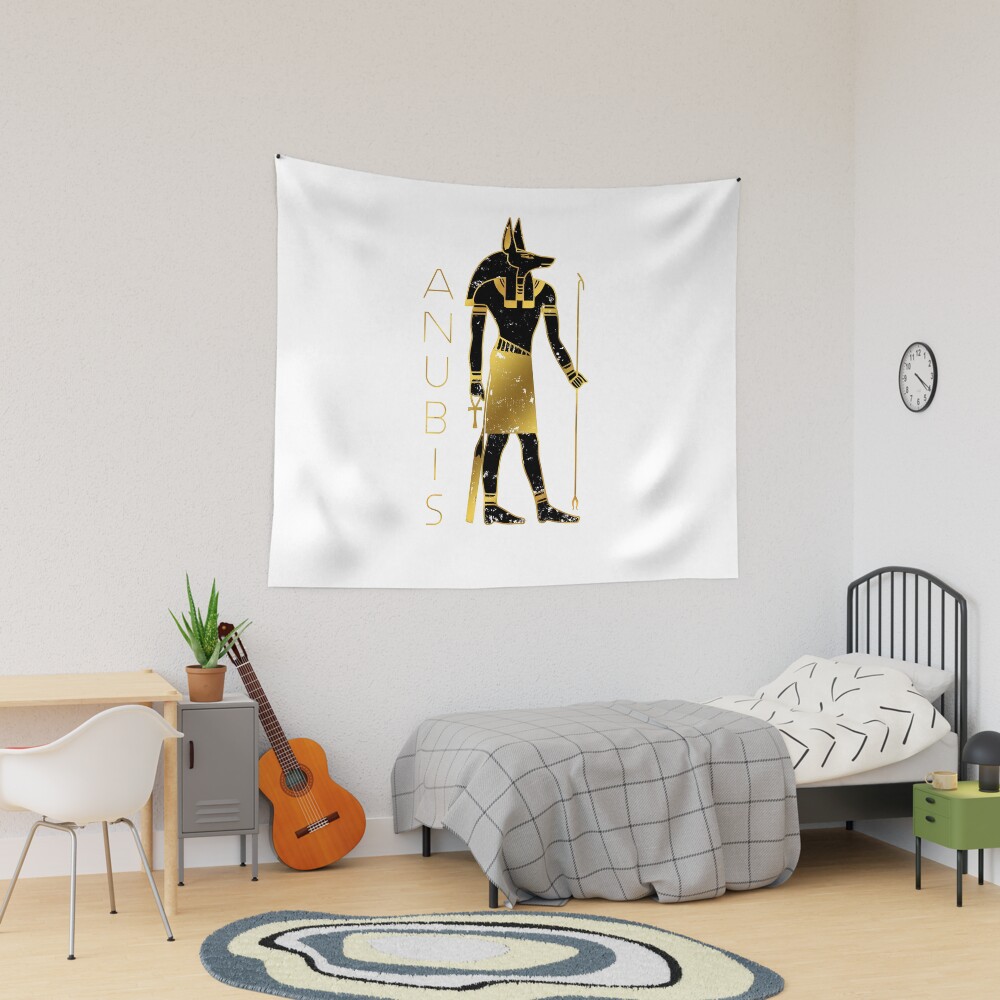 "Anubis Egyptian God - Black and gold" Poster for Sale by polygrafix ...