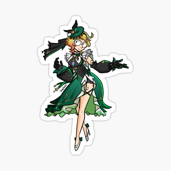 "Emilie Genshin Impact Sticker" Sticker for Sale by Soaptears | Redbubble