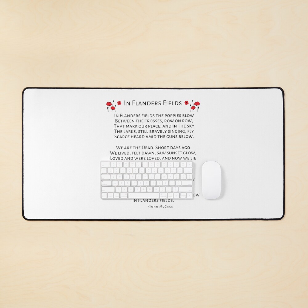 "In Flanders Fields The Poppies Blow Remembrance Day" Sticker for Sale ...