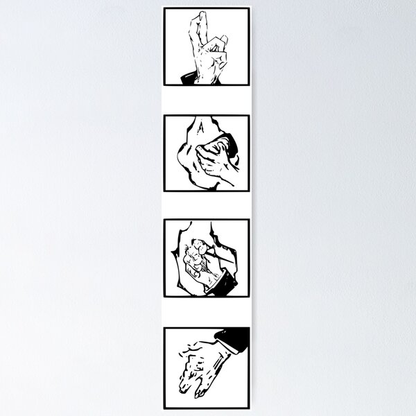 "jjk hand sign" Poster for Sale by NihonBijutsu | Redbubble