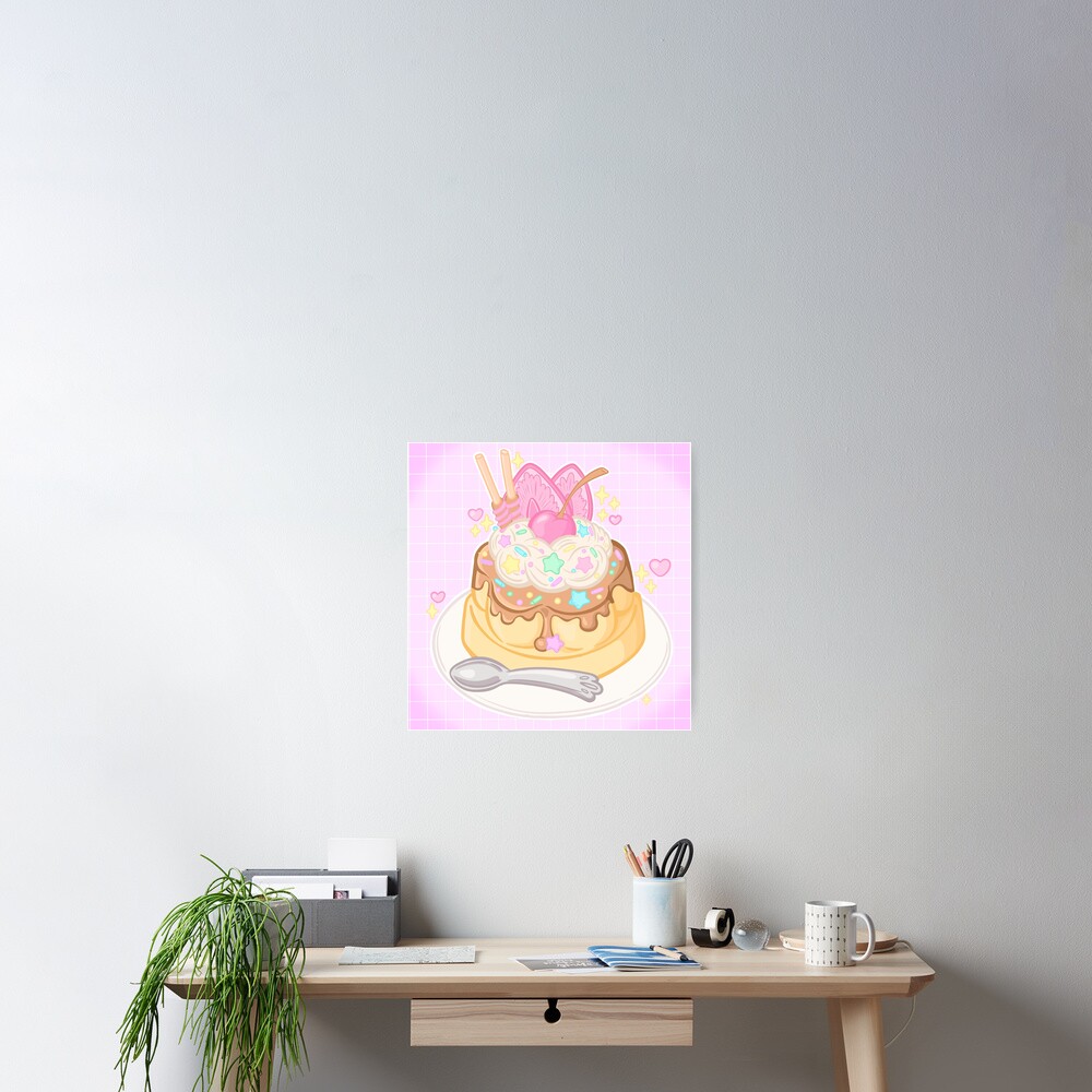 "Kawaii, cutecore, japanese pudding " Sticker for Sale by Pastel-Art ...