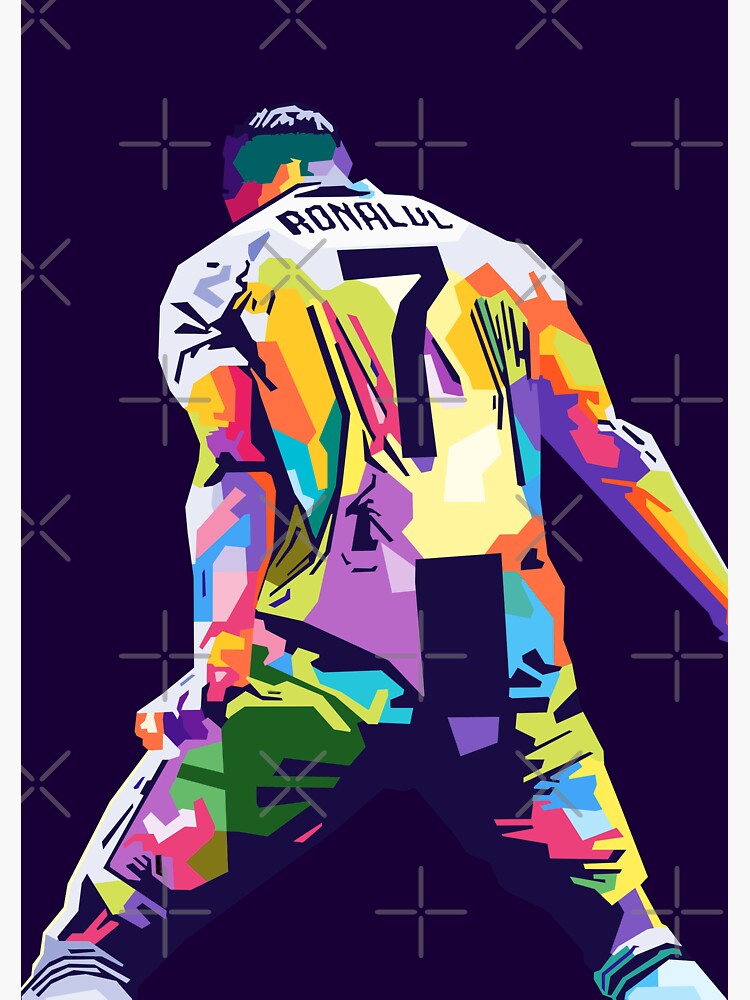 "Cristiano Ronaldo Siu Pop Art" Sticker for Sale by stellmutha | Redbubble