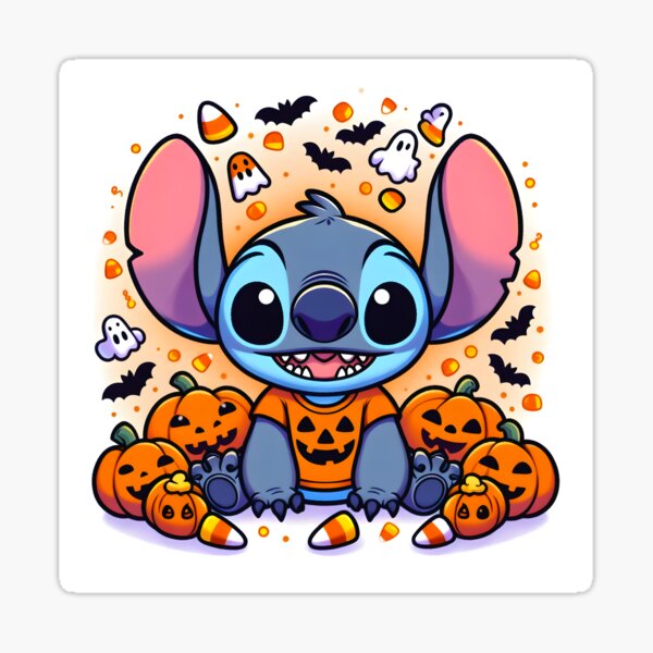 "Stitch happy Halloween" Sticker for Sale by cloudart2868 | Redbubble