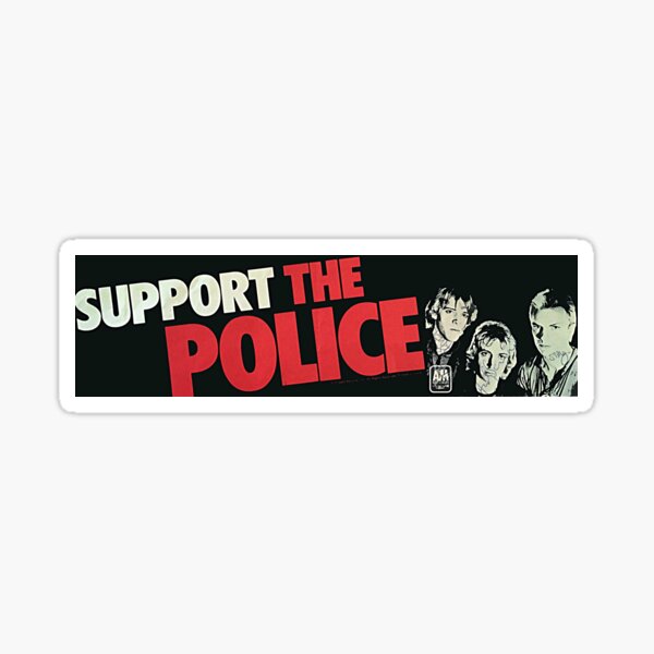 "Support the Police" Sticker for Sale by KrappyKables | Redbubble