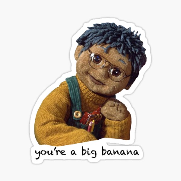 "tots tv Tom banana" Sticker for Sale by davedonut | Redbubble