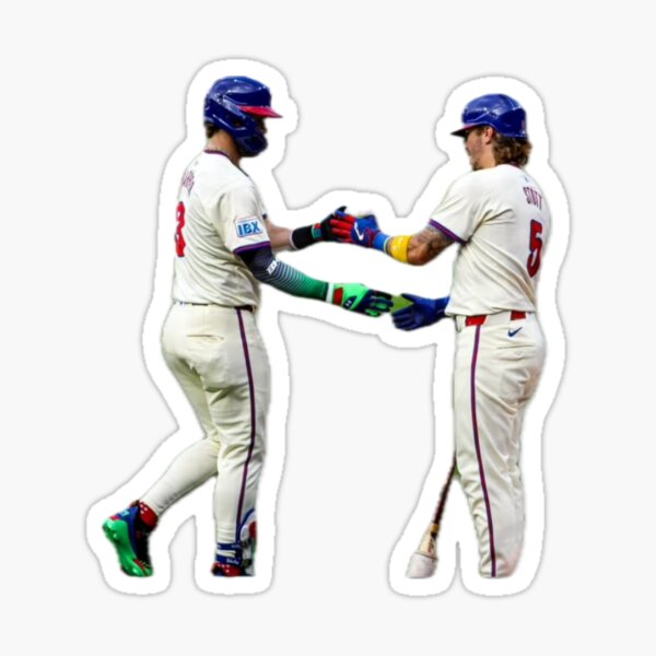 "Bryce Harper and Bryson Stott " Sticker for Sale by jusdoran | Redbubble