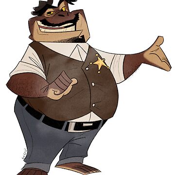 "Sheriff Toadster" Sticker for Sale by Gerald Grabowski | Redbubble