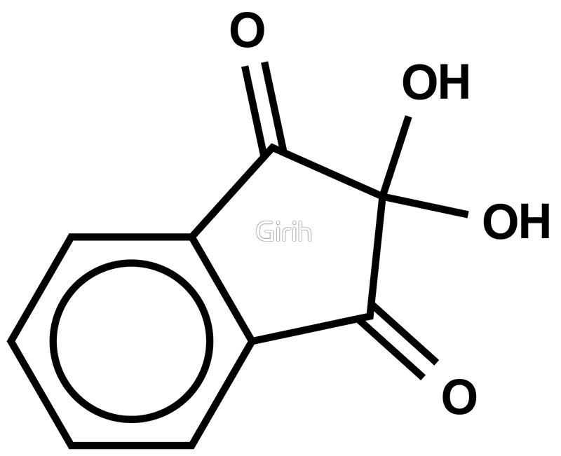 "Ninhydrin Chemical Molecule Structure" by Girih | Redbubble