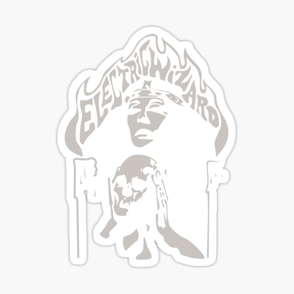 "Electric Wizard" Sticker for Sale by MetalMania | Redbubble