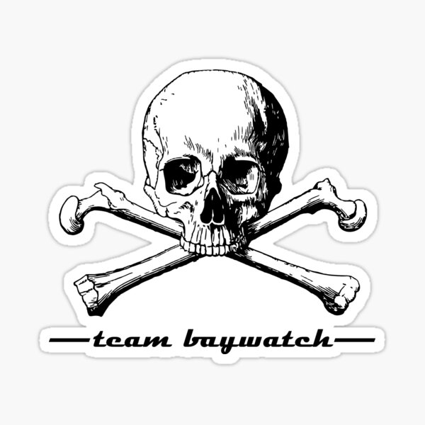"Team Baywatch" Sticker for Sale by mtsdesign | Redbubble