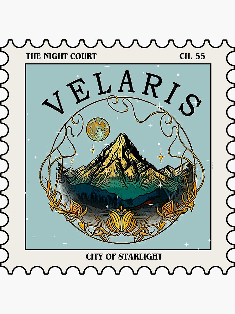 "Velaris City of Starlight Night Court Stamp Sticker ACOTAR Stickers ...