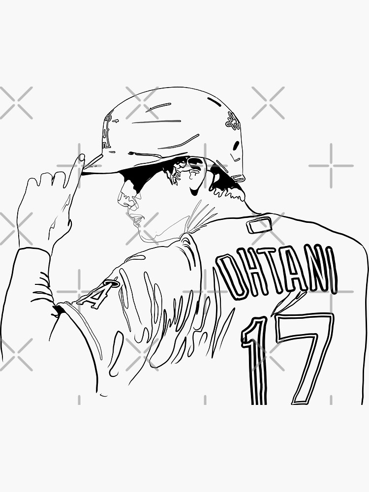 "Pitcher Shohei Ohtani sticker / Pitcher Los Angeles Dodgers " Sticker ...