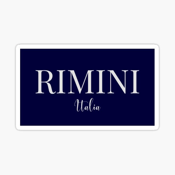 "RIMINI Italia" Sticker for Sale by BjornLundstrom | Redbubble