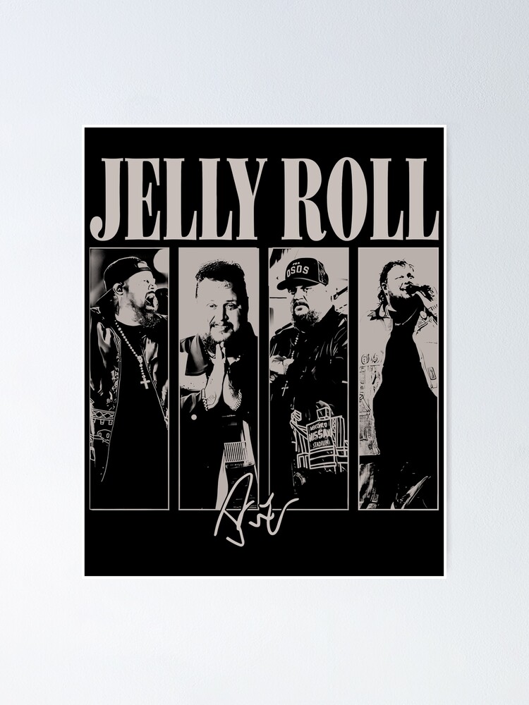 "Jelly Roll Rapper Retro" Poster for Sale by evenliuphotoart | Redbubble
