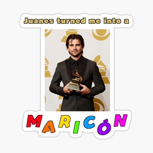 "Juanes 4 The Gays" Sticker for Sale by Take-The-L | Redbubble