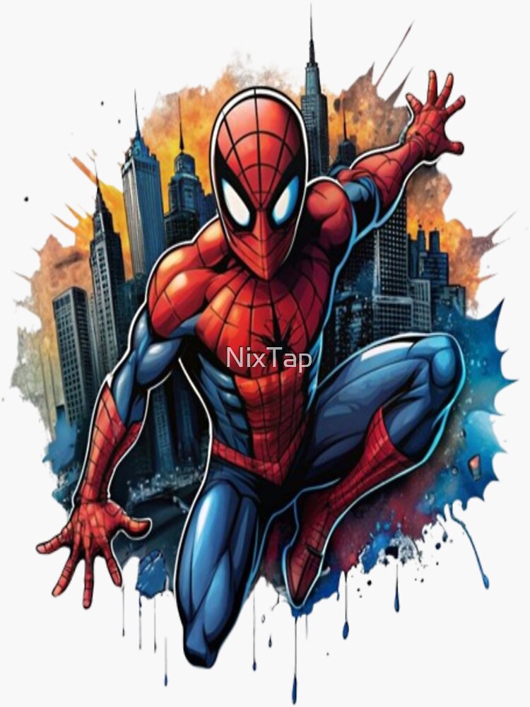 " Spider Man " Sticker for Sale by NixTap | Redbubble