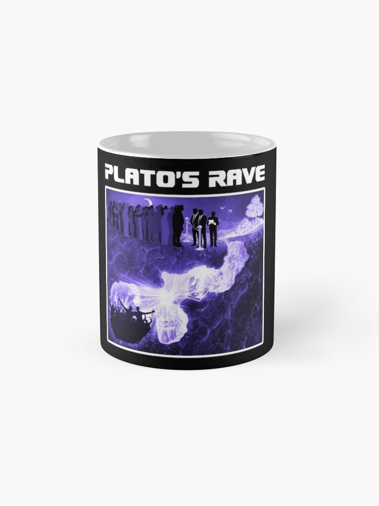 "Plato's Rave - Allegory of the Cave - Philosophy Shirt" Kaffeebecher ...