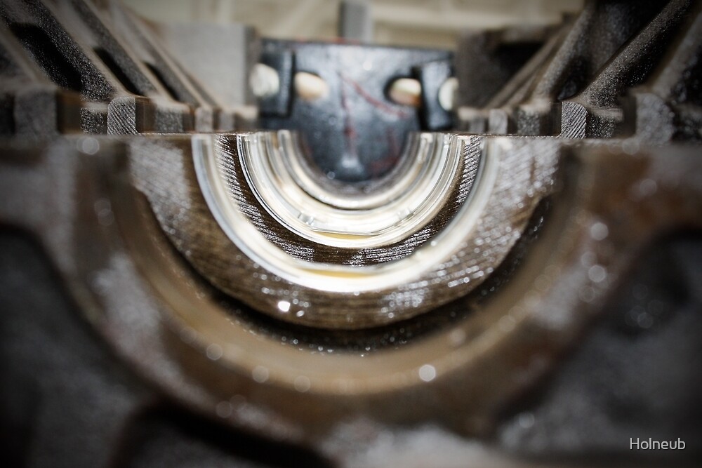 "View down a bare Datsun L28 block" by Holneub | Redbubble