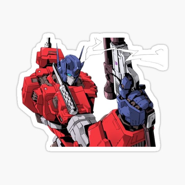 "optimus gunshot" Sticker for Sale by LucioFarrell | Redbubble