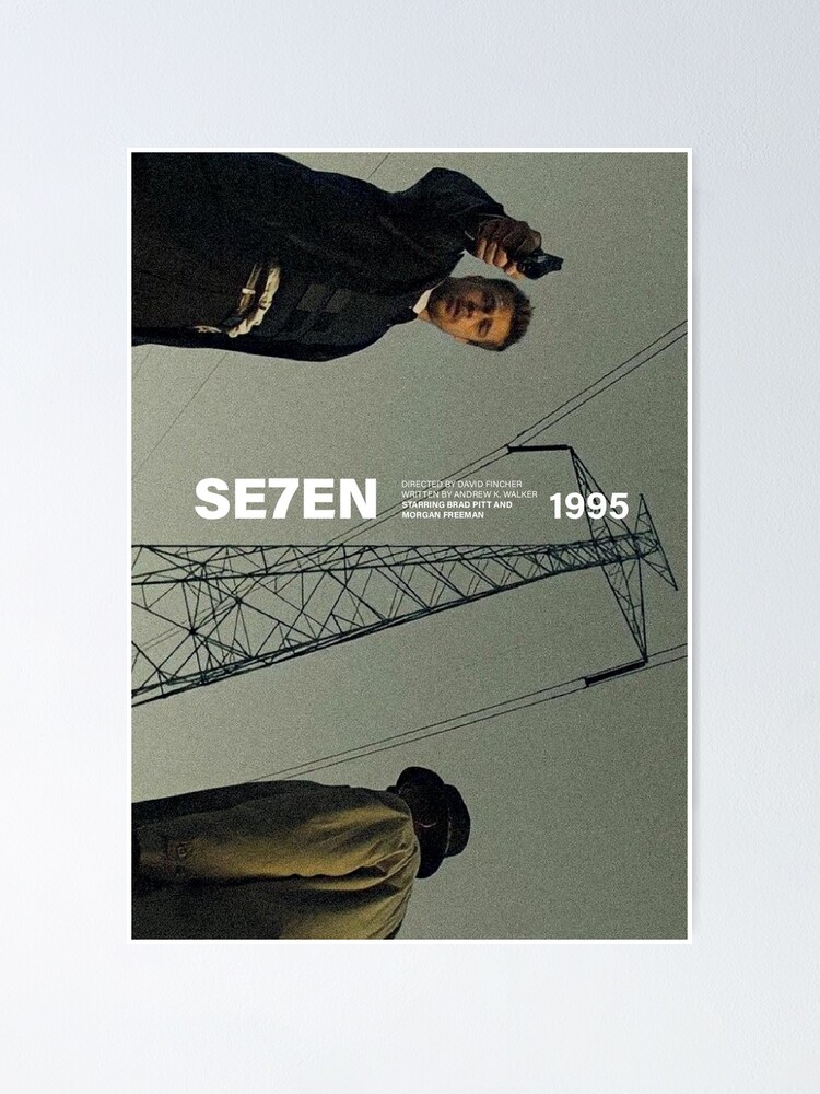 Se7en Movie Poster SE7EN // Movie Poster Blurred Aesthetic Poster