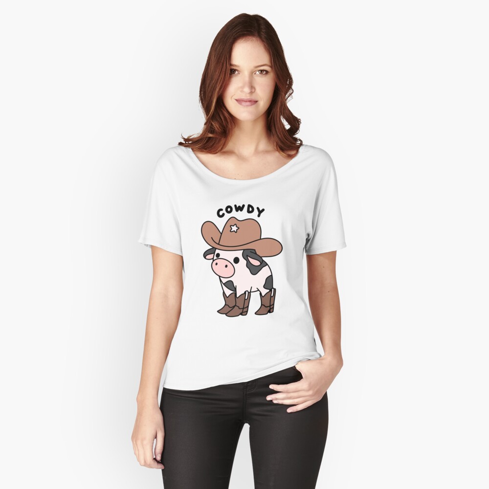 "Cowdy" Sticker for Sale by WildRoseHeart | Redbubble